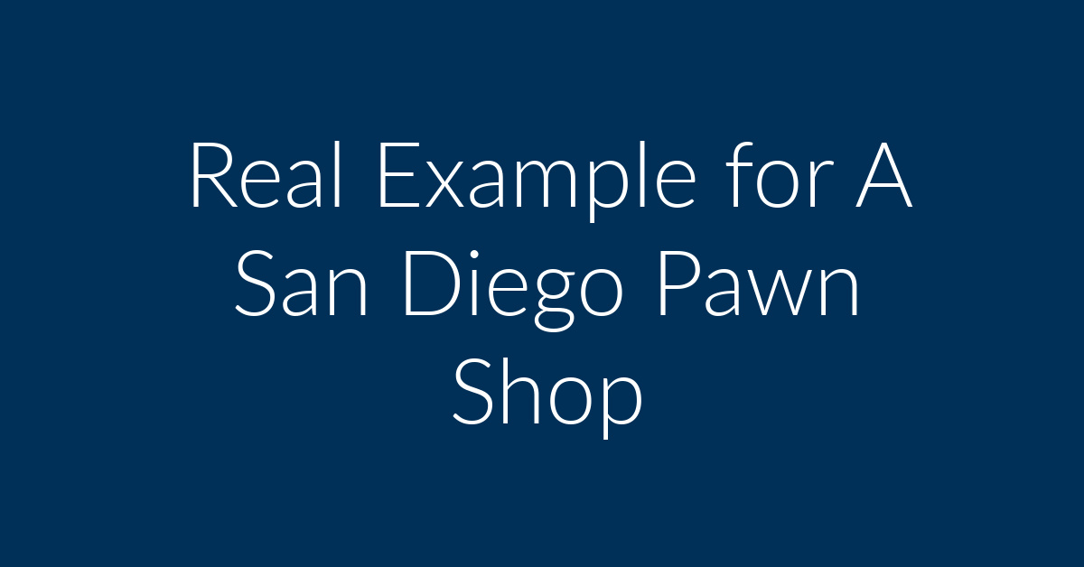 Pawn Shop Marketing Company.