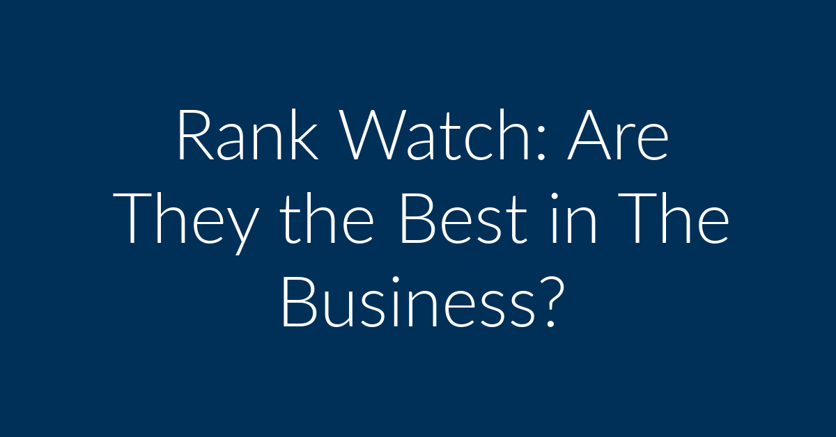 Rank Tracking: Is RankWatch the best in the world?