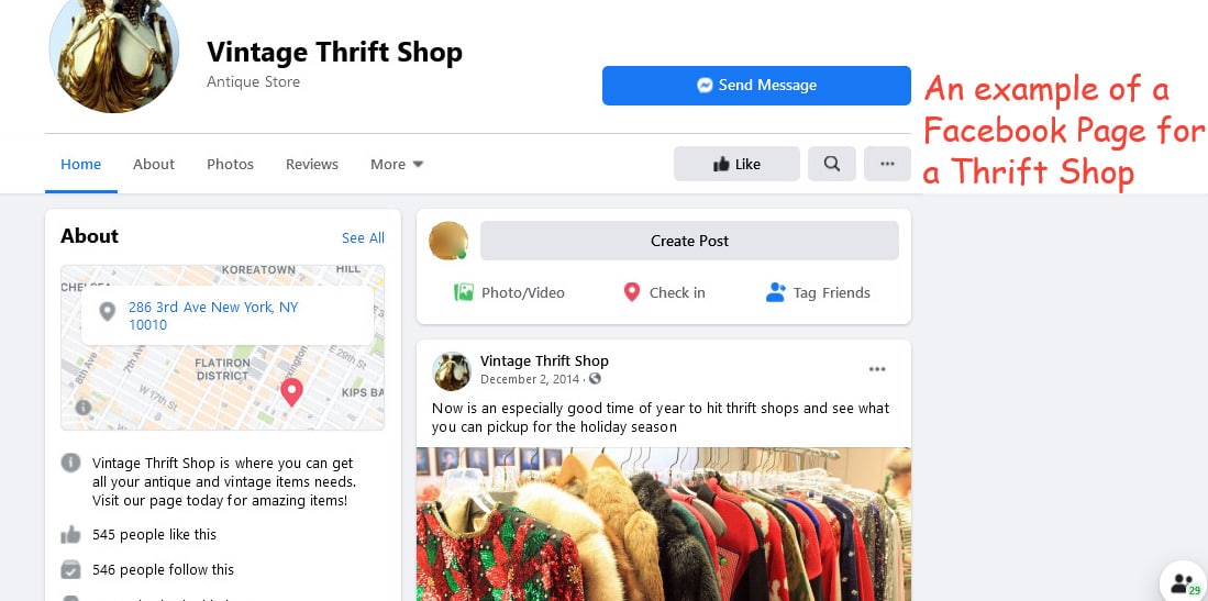 Facebook Ads for Thrift Stores and Vintage Stores